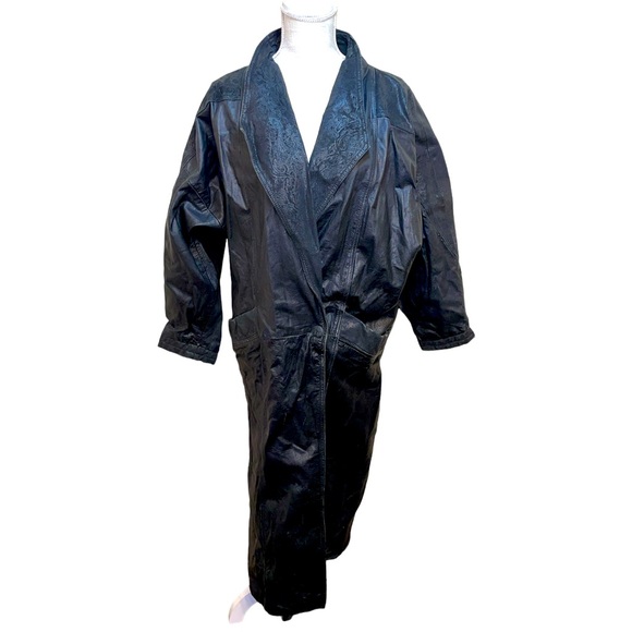 Winlit | Jackets & Coats | Vintage Winlit Leather Trench Coat Type ...